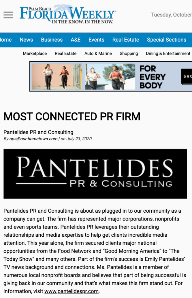 About Us – Pantelides PR